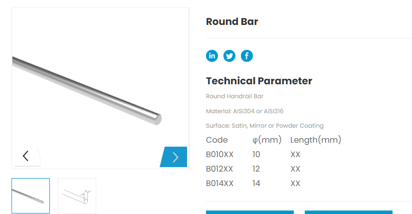 Stainless Steel Bar Railing System