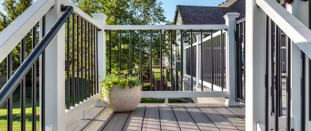 What are the railing parts of a railing system called?